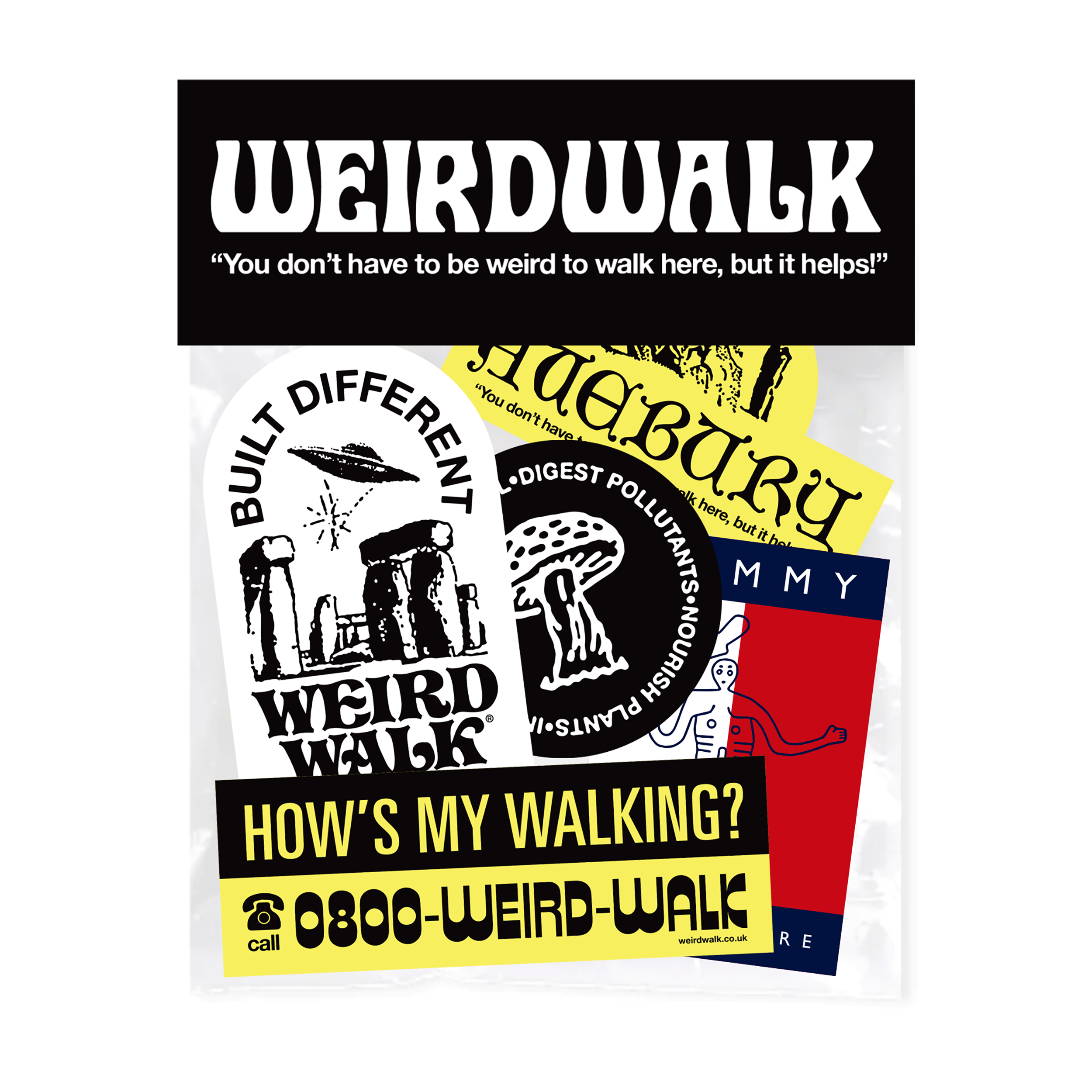 HOW'S MY WALKING? Sticker Pack – Weird Walk